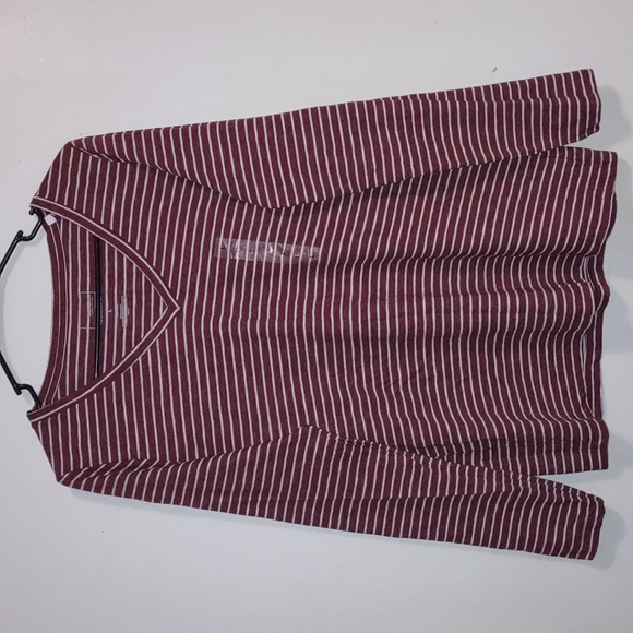 Sonoma | Tops | Misses Sonoma Stripe Red Tops Size L Nwt | Poshmark